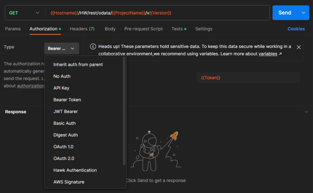 Handle Header Parameters When Using Custom Authentication Hubway Connect