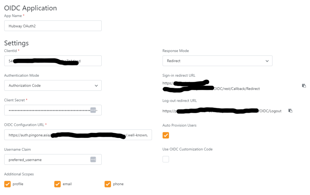 Configure Hubway OAuth2 Client Sample app - Hubway Connect Configure Hubway OAuth2 Client Sample app - Hubway Connect